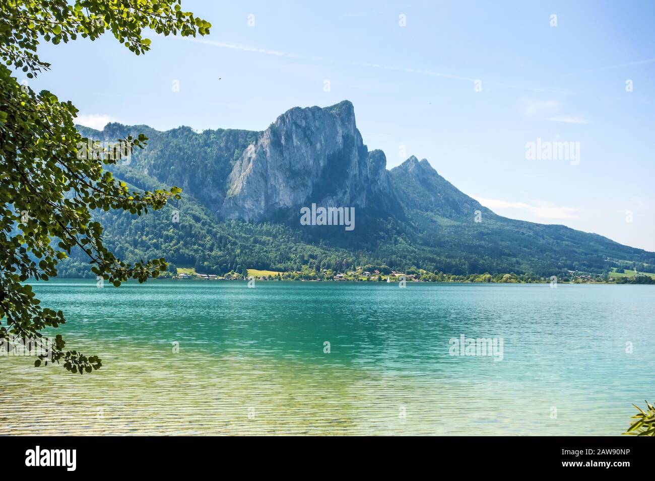 View over the lake Attersee, Austria, Europe Stock Photo - Alamy