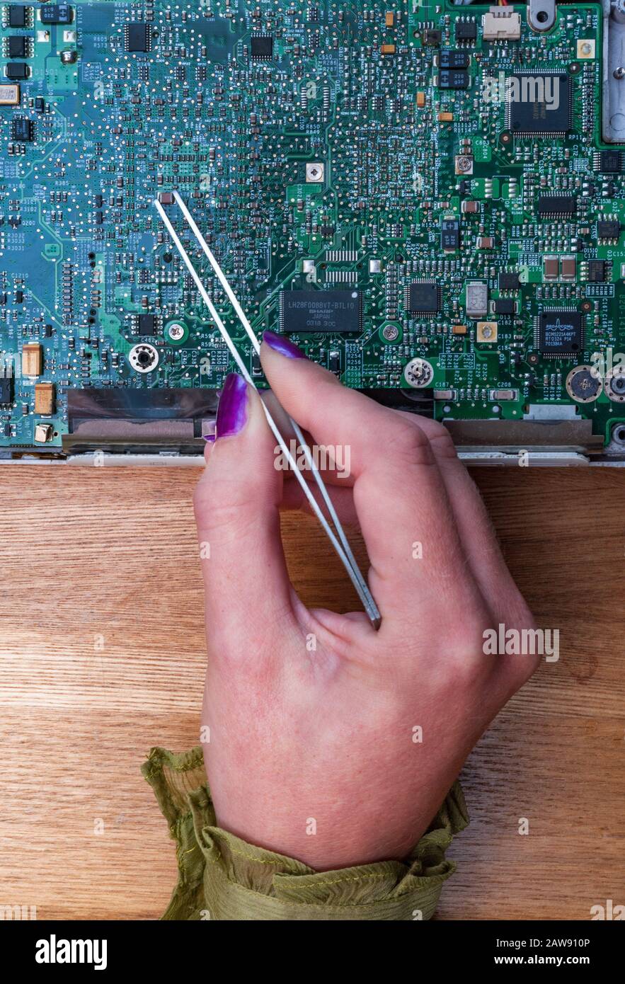 Computer parts layout hi-res stock photography and images - Alamy