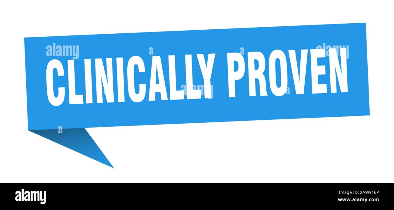 clinically proven speech bubble. clinically proven ribbon sign ...