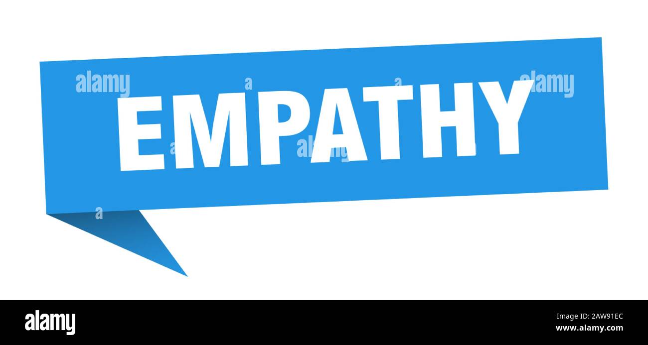 empathy speech bubble. empathy ribbon sign. empathy banner Stock Vector ...