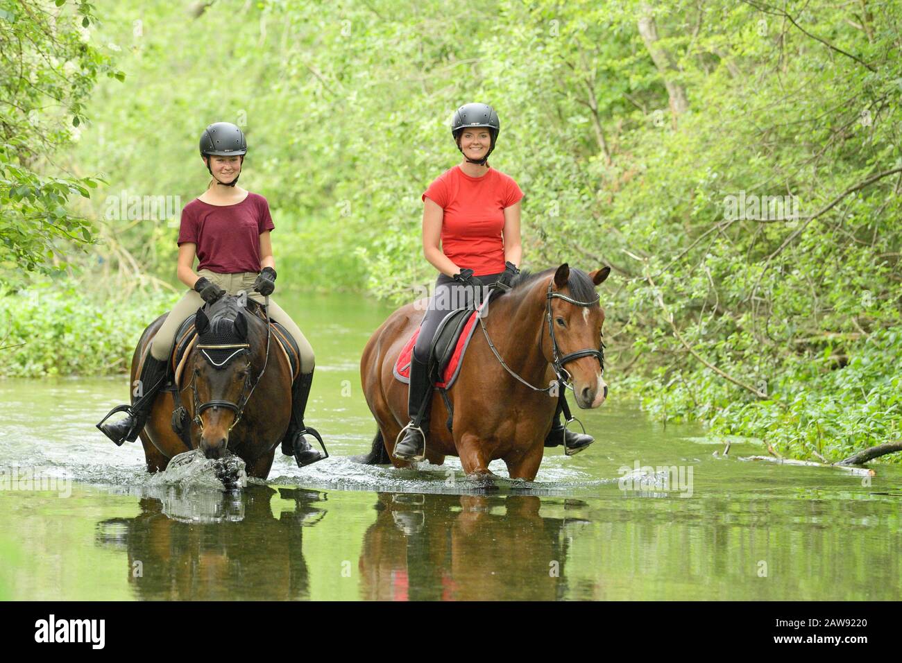 Two ponies riders riding hi-res stock photography and images - Alamy