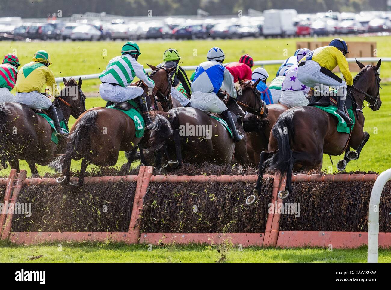 Jumping hurdles track hi-res stock photography and images - Alamy