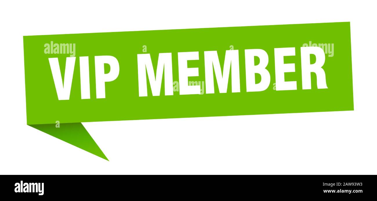 vip member speech bubble. vip member ribbon sign. vip member banner ...
