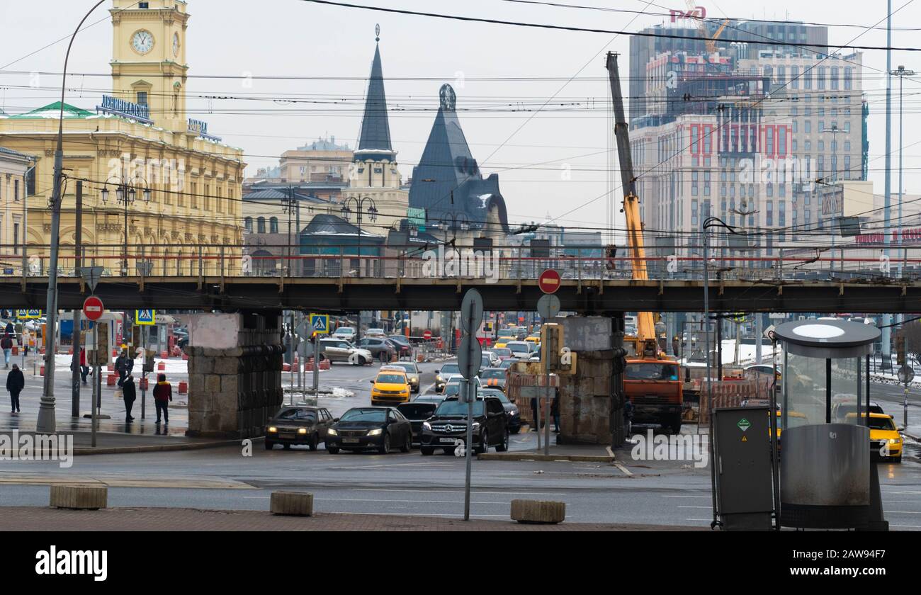 The area of three stations in Moscow Stock Photo - Alamy