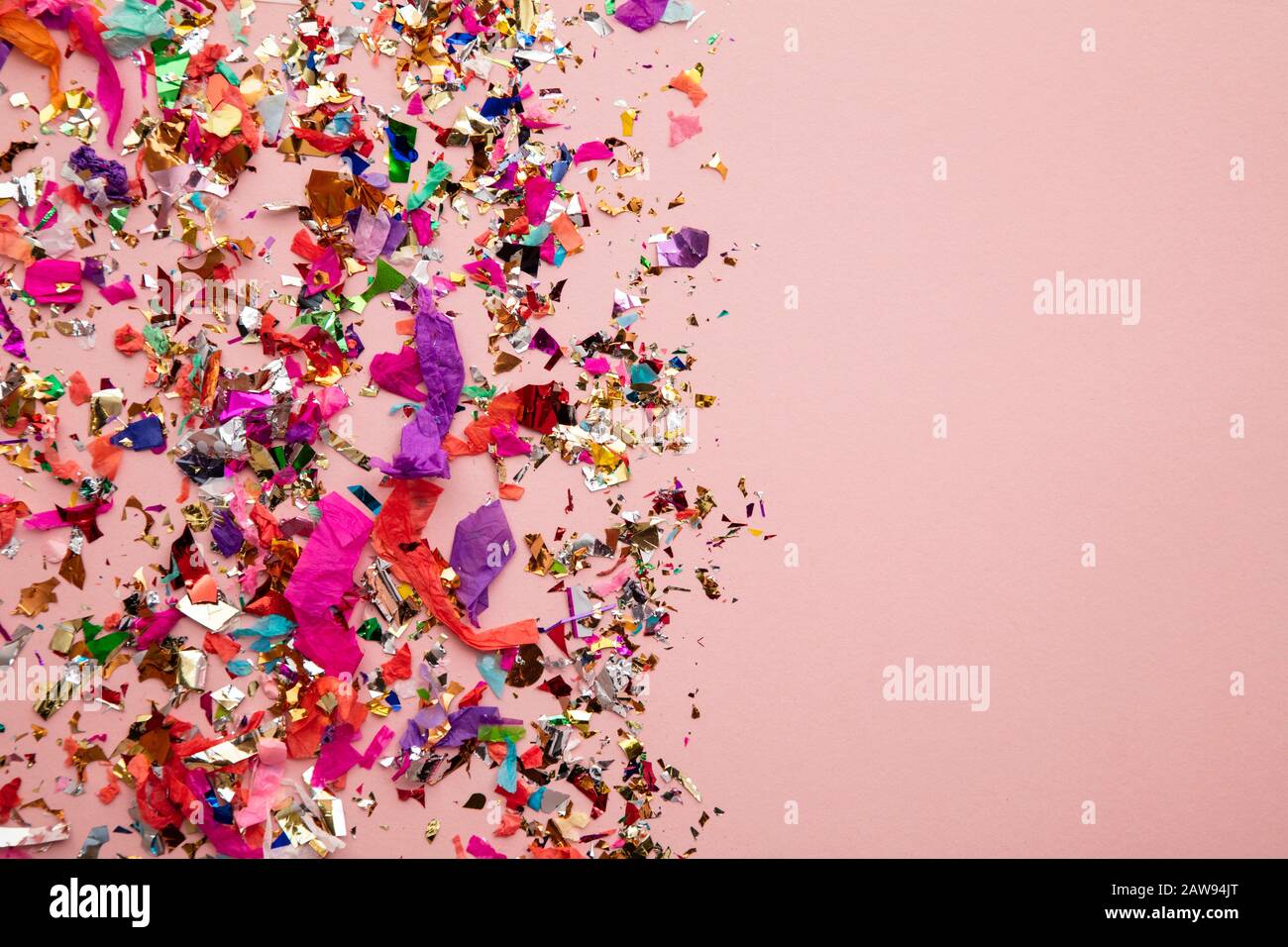 Bright colourful party sparkling party confetti background Stock Photo ...