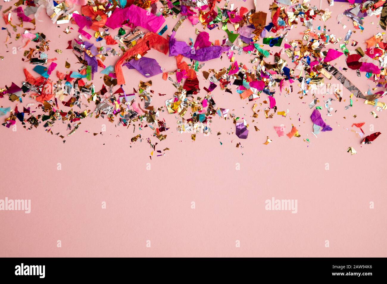 Bright colourful party sparkling party confetti background Stock Photo ...