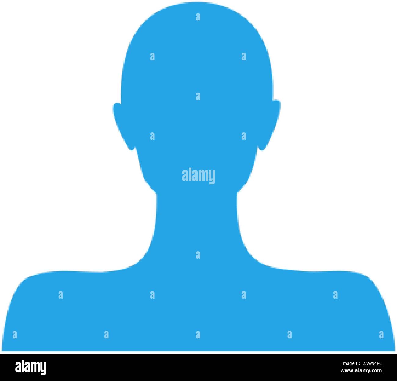 Anonymous female face avatar. Incognito woman head silhouette Stock ...