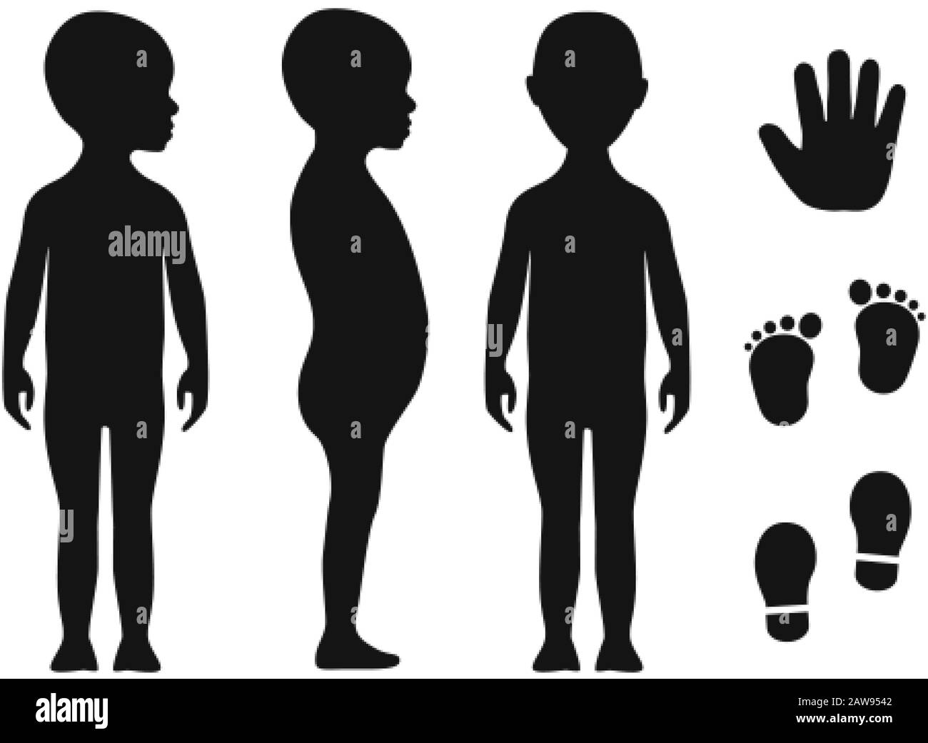 Child Human Body Silhouette