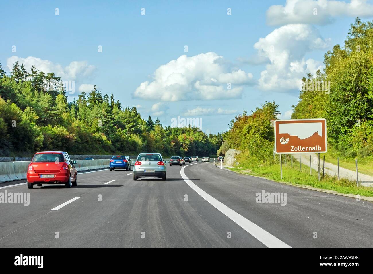 road sign Zollernalb region at freeway, german Autobahn Stock Photo - Alamy