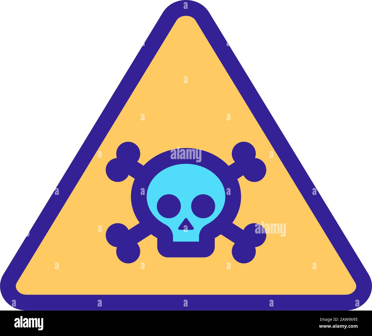 sign of defeat by the current icon vector. Isolated contour symbol ...