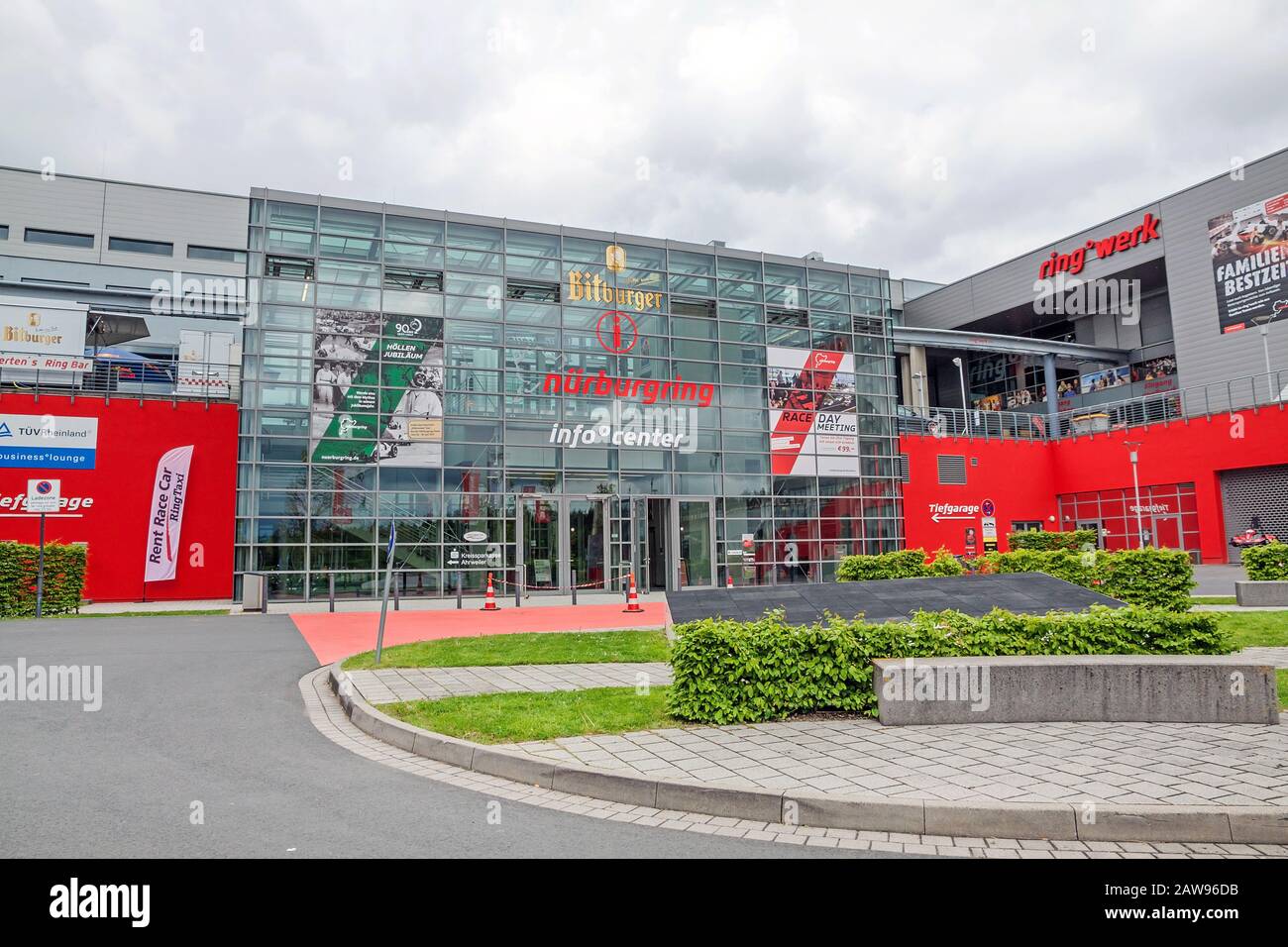Nurburg, Germany - May 20, 2017: Race track Nurburgring - info center ...