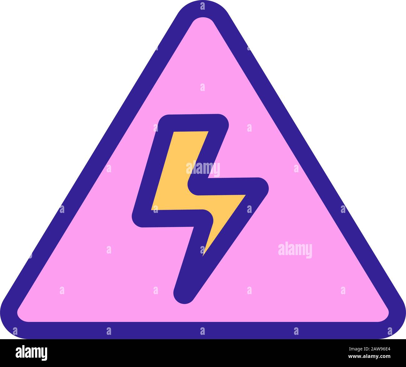 sign of defeat by the current icon vector. Isolated contour symbol ...