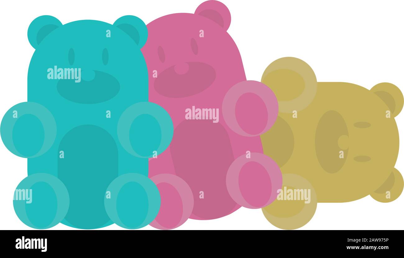 Isolated sweet gummi bears vector design Stock Vector Image & Art - Alamy