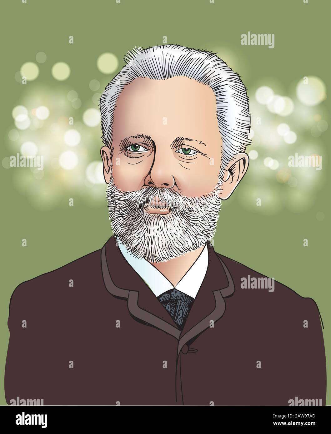 Tchaikovsky portrait classical music hi-res stock photography and ...