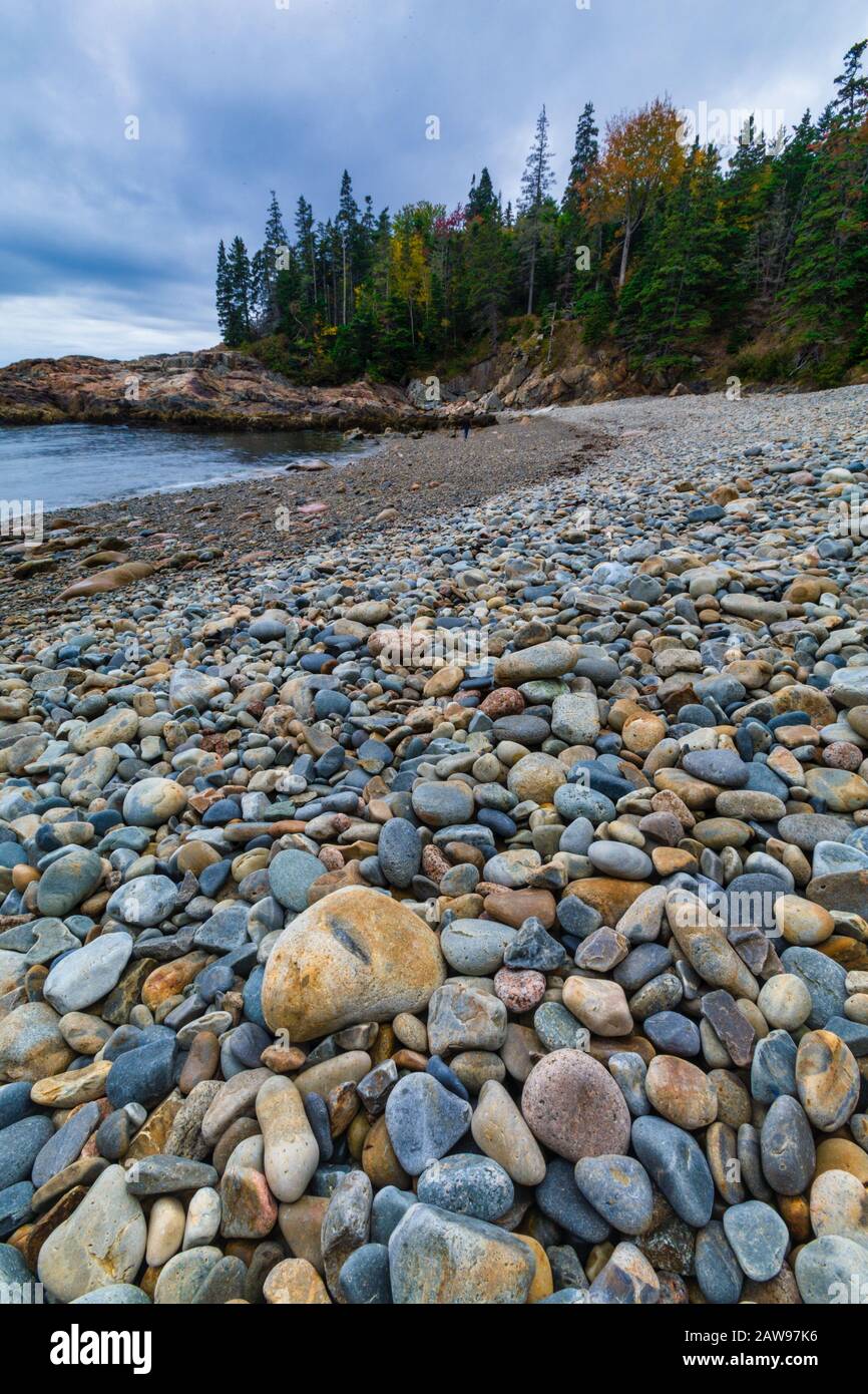 Little Hunters Beach, Acadia National Park, Maine Stock Photo - Alamy