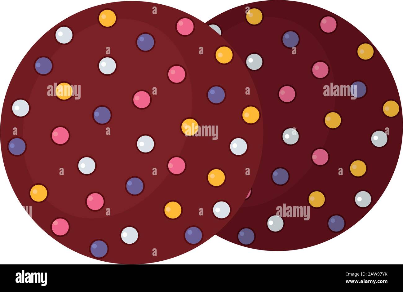 Isolated sweet chocolate cookies vector design Stock Vector Image & Art ...