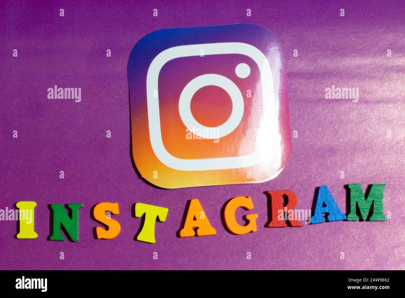 Los Angeles, California, USA - 25 January 2020: Instagram logo icon on ...