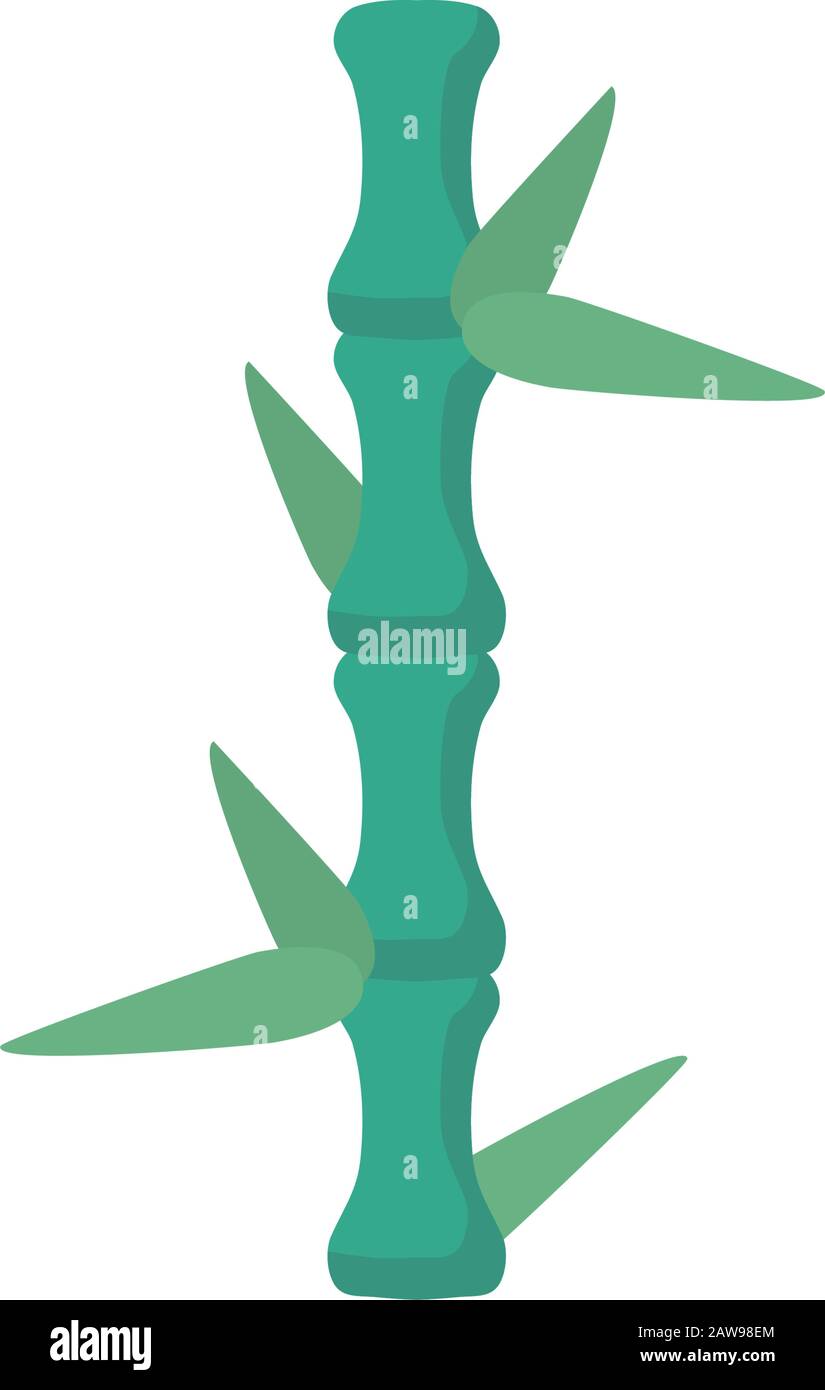 Isolated natural bamboo leaves vector design Stock Vector Image & Art ...