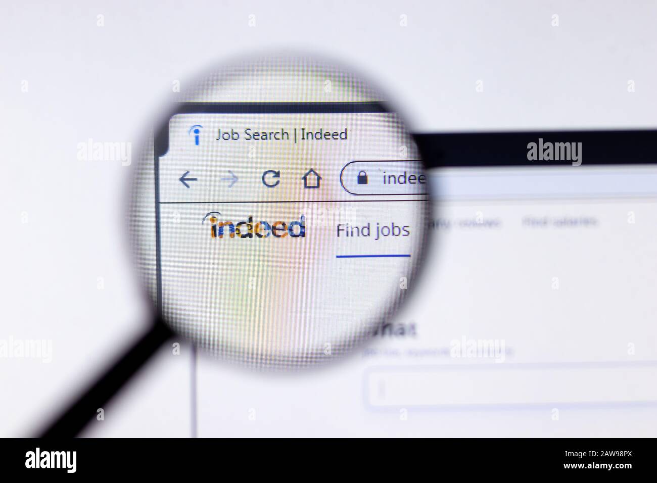 Indeed Screen Stock Photos & Indeed Screen Stock Images - Alamy