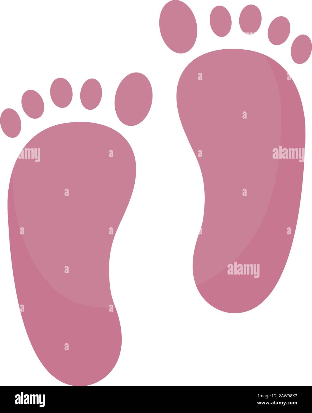 Pink Footprints Clip Art