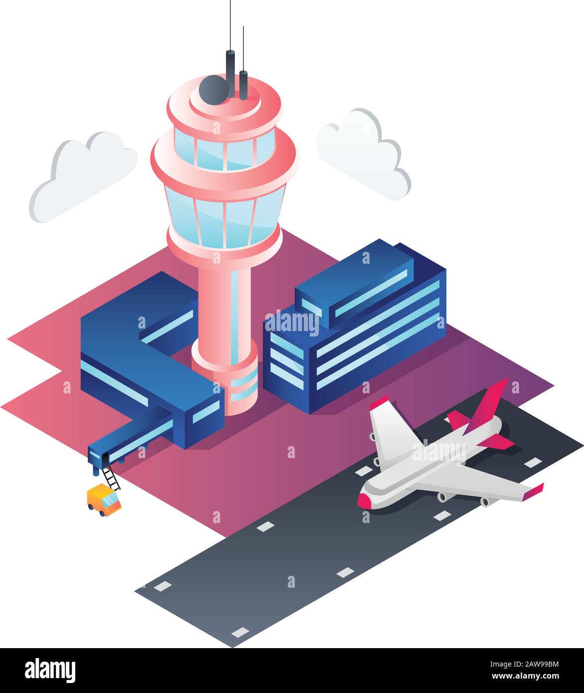 Airplane aircraft airport business Stock Vector Images - Alamy