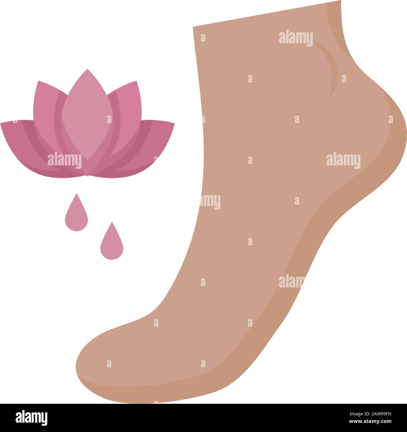 Lotus feet Stock Vector Images - Alamy