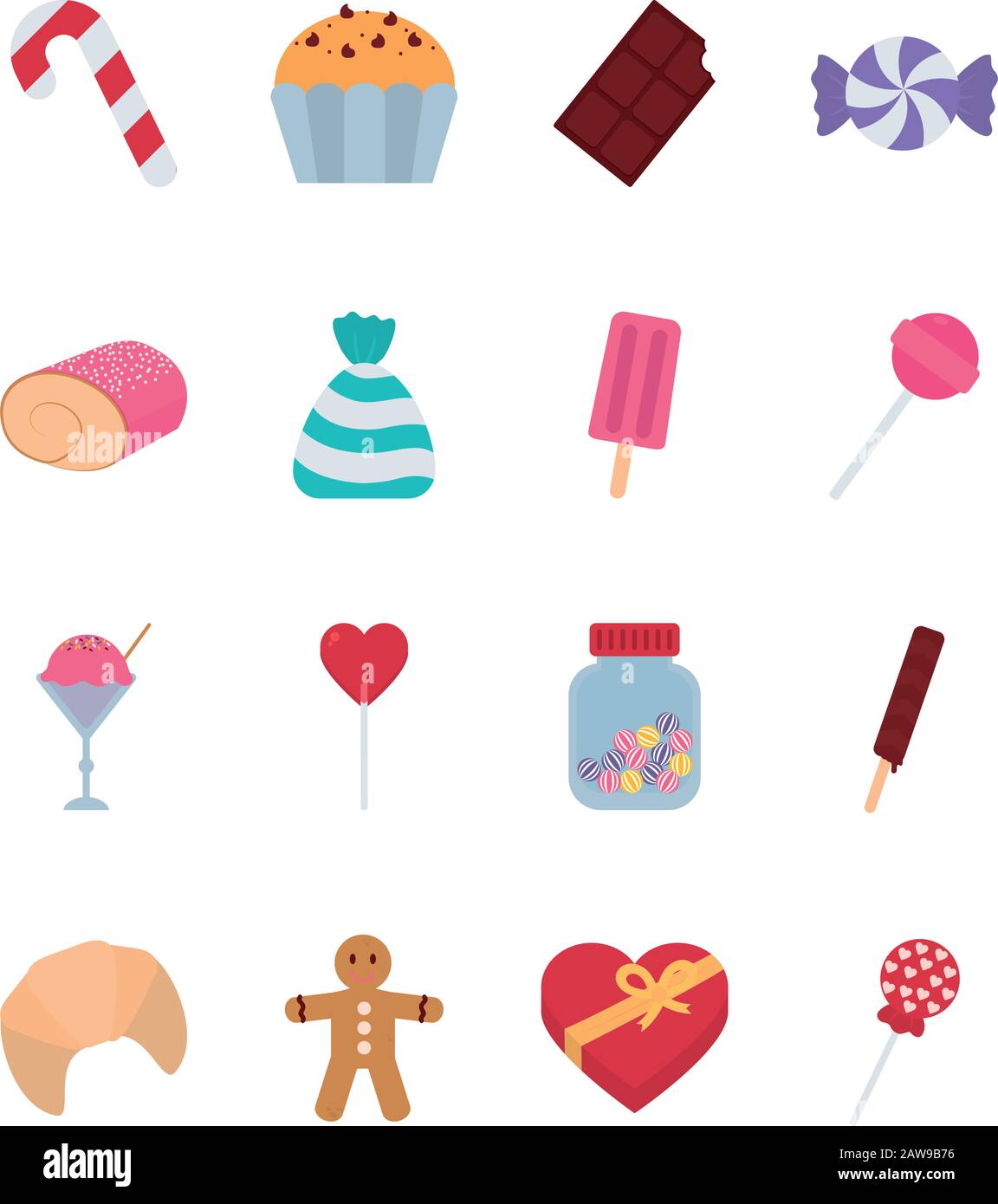 Isolated sweet food icon set vector design Stock Vector Image & Art - Alamy