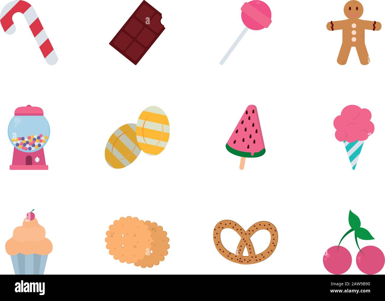 Isolated sweet food icon set vector design Stock Vector Image & Art - Alamy