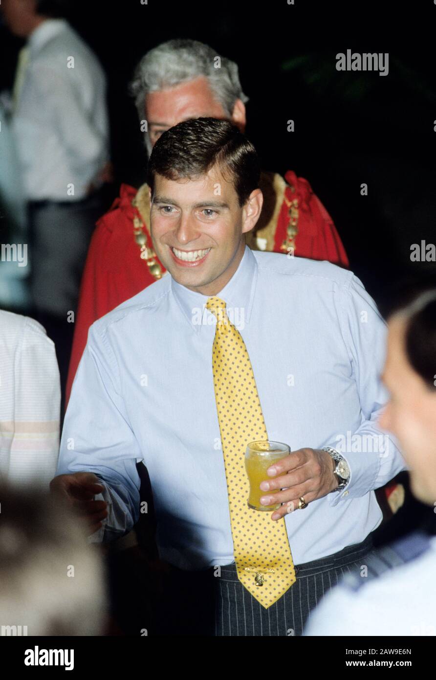 HRH Prince Andrew, Duke of York during his Royal tour of Australia ...