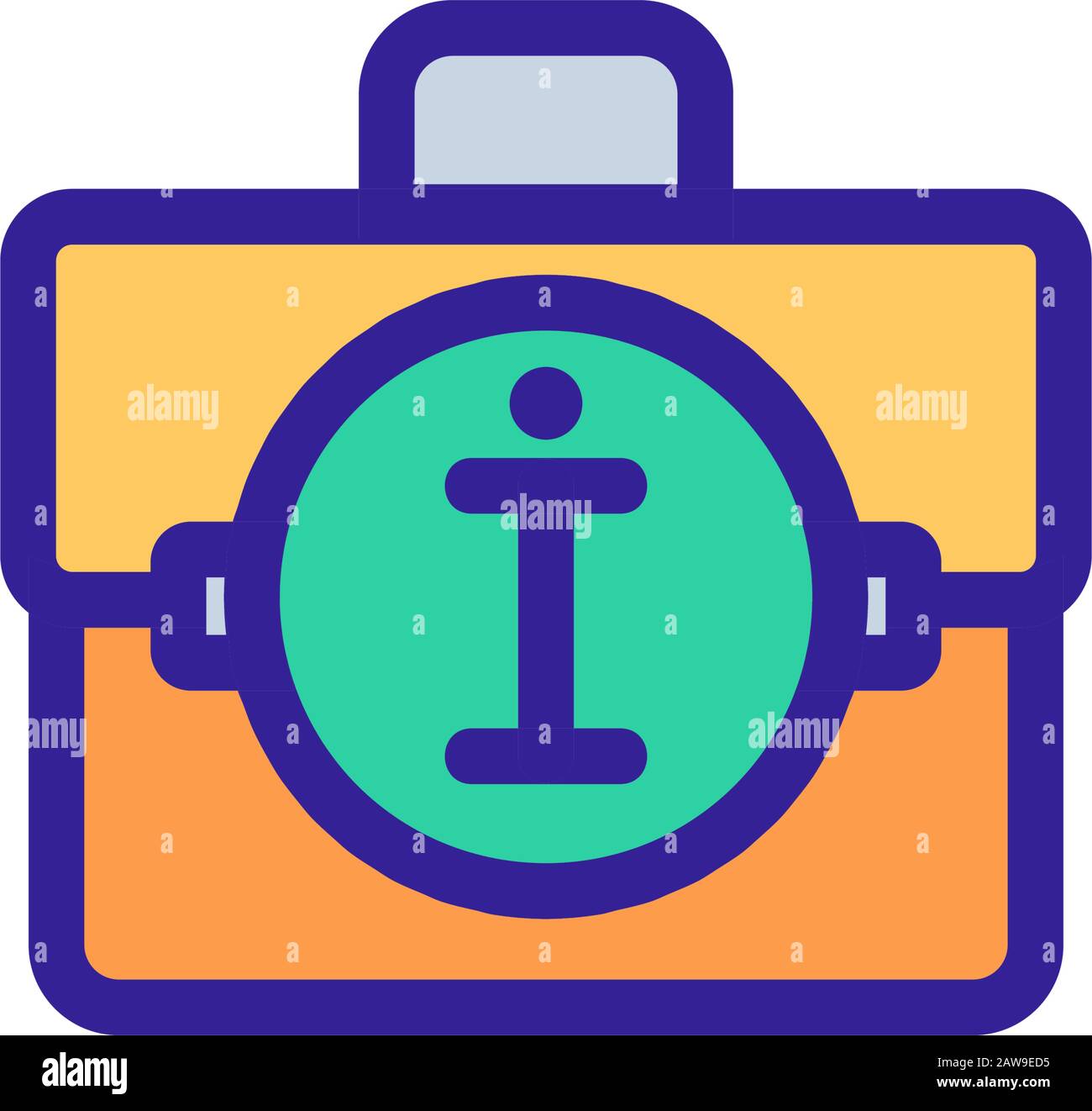 portfolio information icon vector. Isolated contour symbol illustration ...