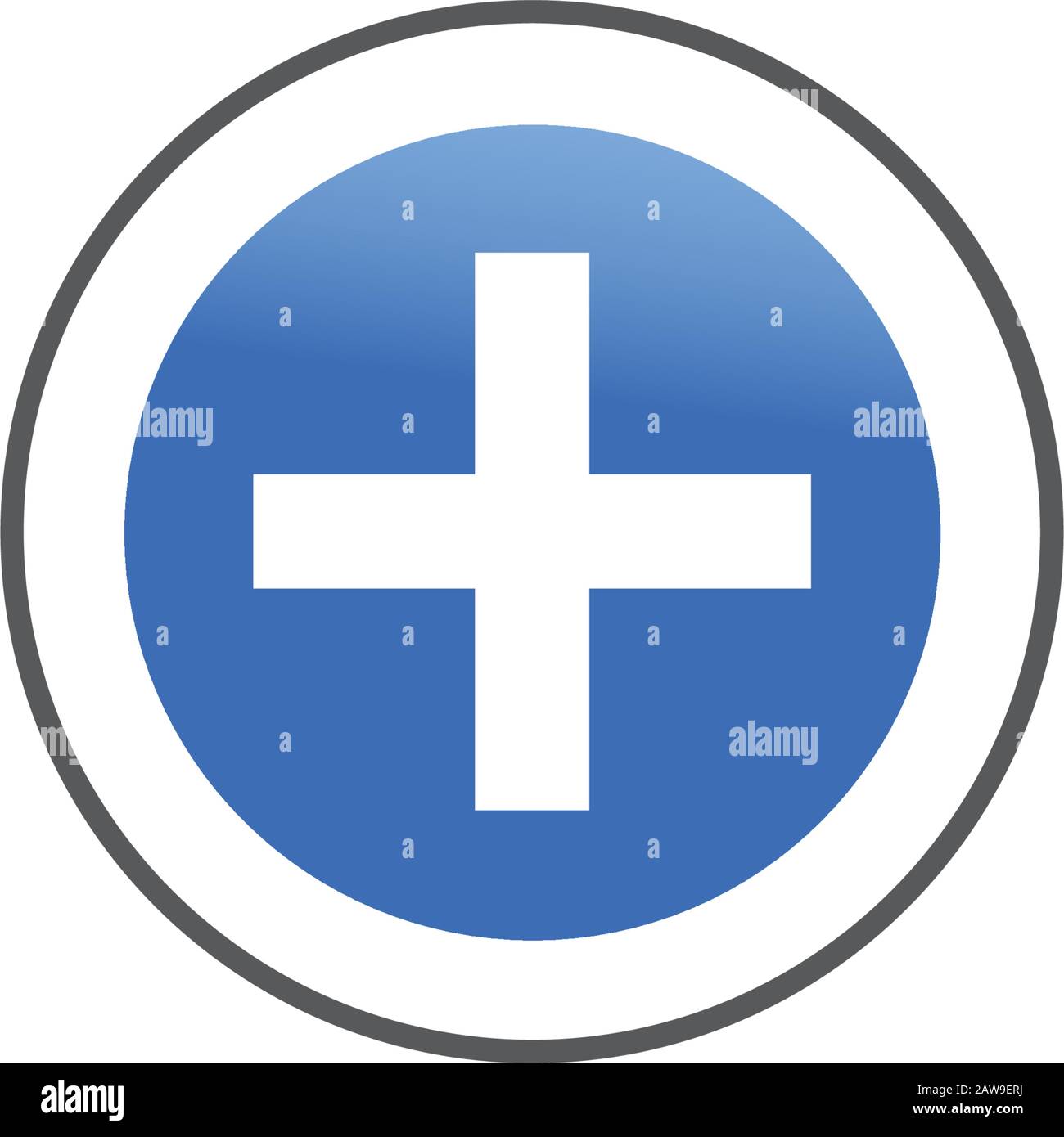 Add plus icon in flat style. Plus sign, add icon, medical cross. Stock ...