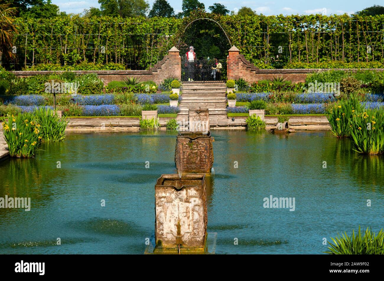 The Sunken Garden at Kensington Palace Gardens, London Stock Photo - Alamy