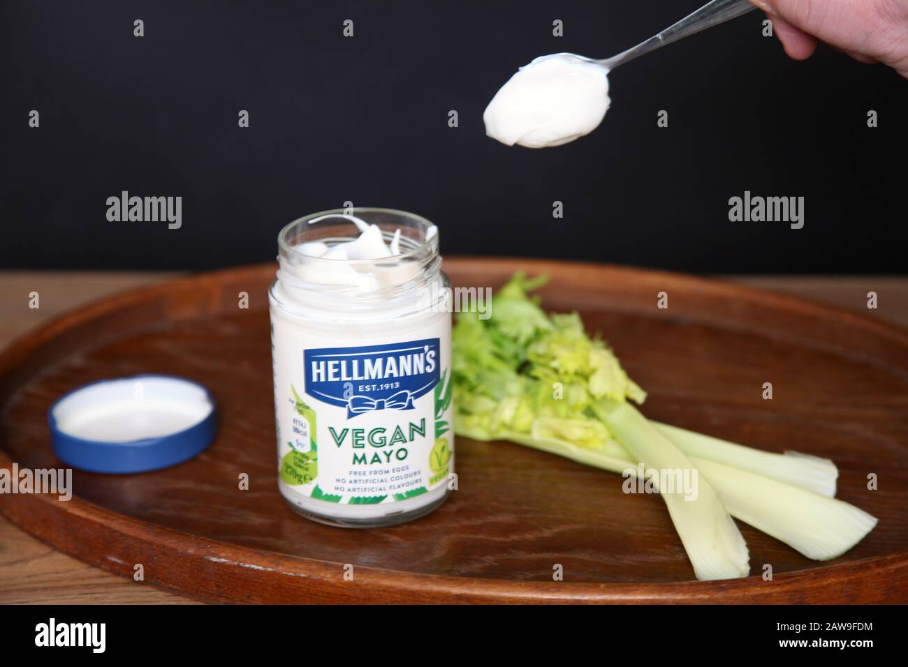 Spoon scooping mayo hi-res stock photography and images - Alamy