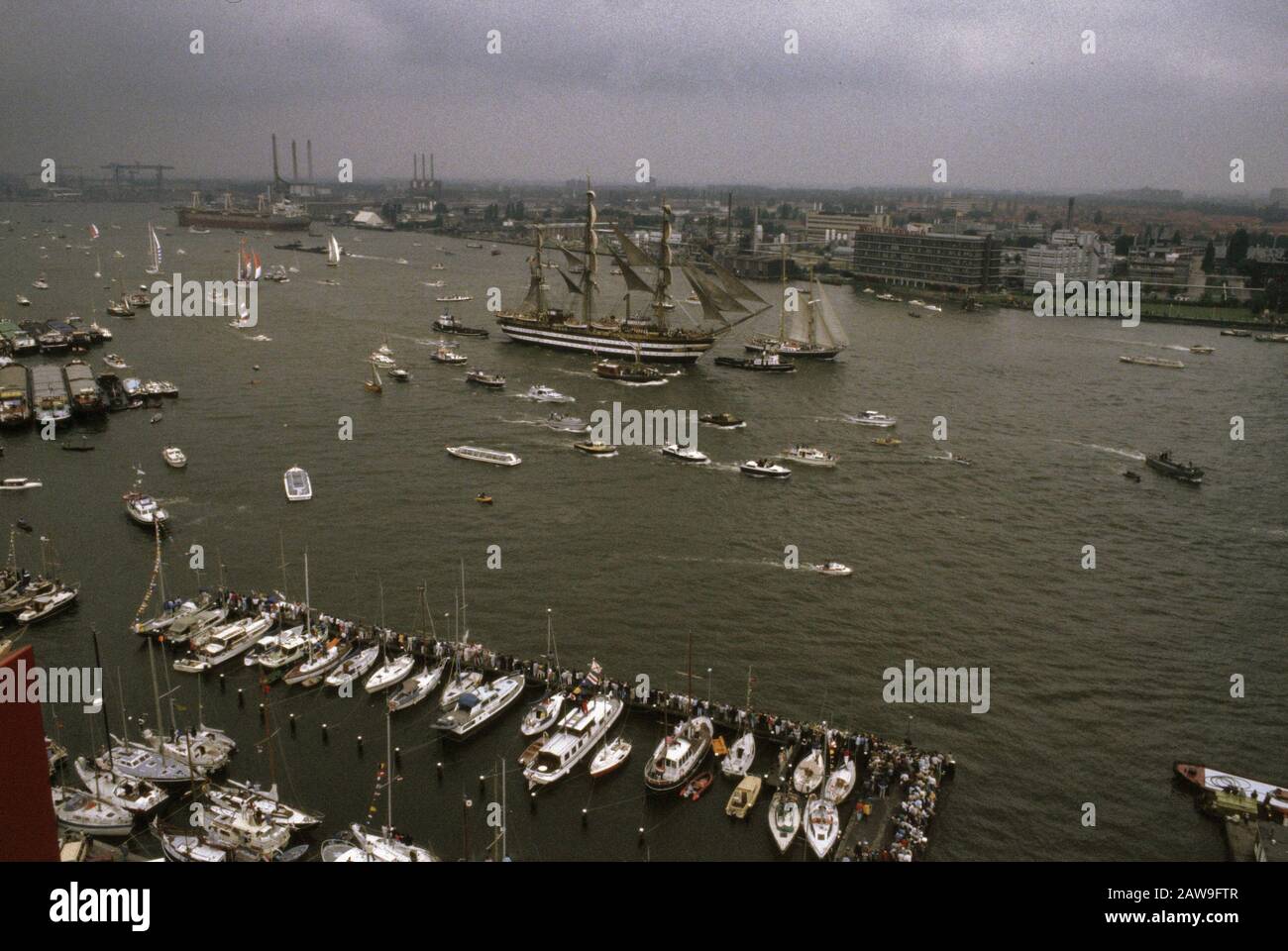 Opening Sail 1985; view from above on the IJ Date: July 29, 1985 ...