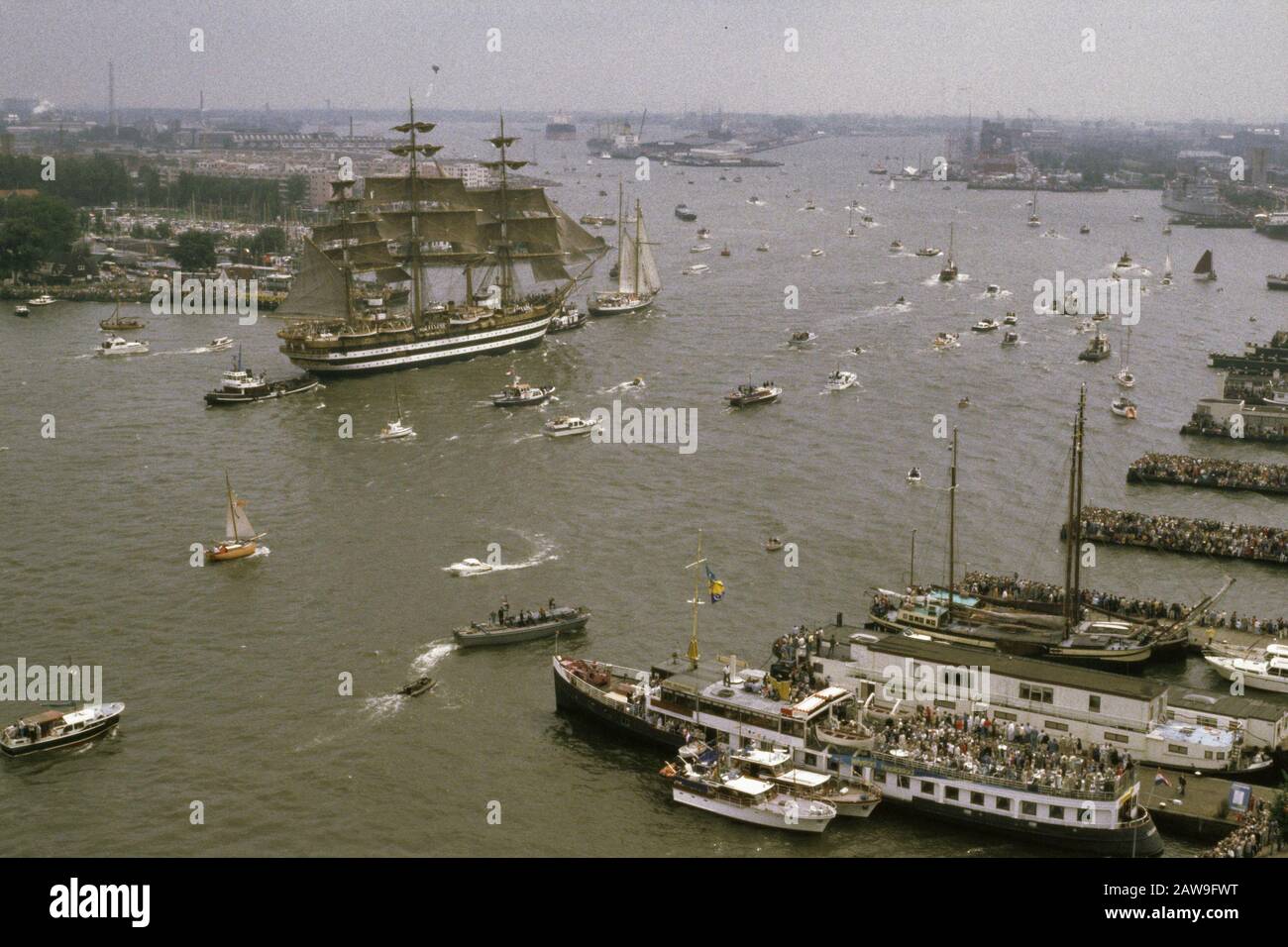 Opening Sail 1985; view from above on the IJ Date: July 29, 1985 ...