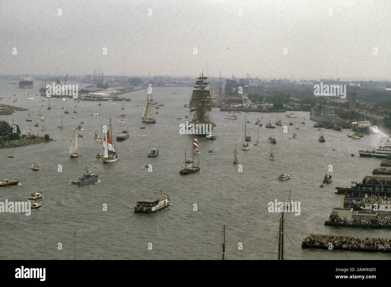 Opening Sail 1985; view from above on the IJ Date: July 29, 1985 ...