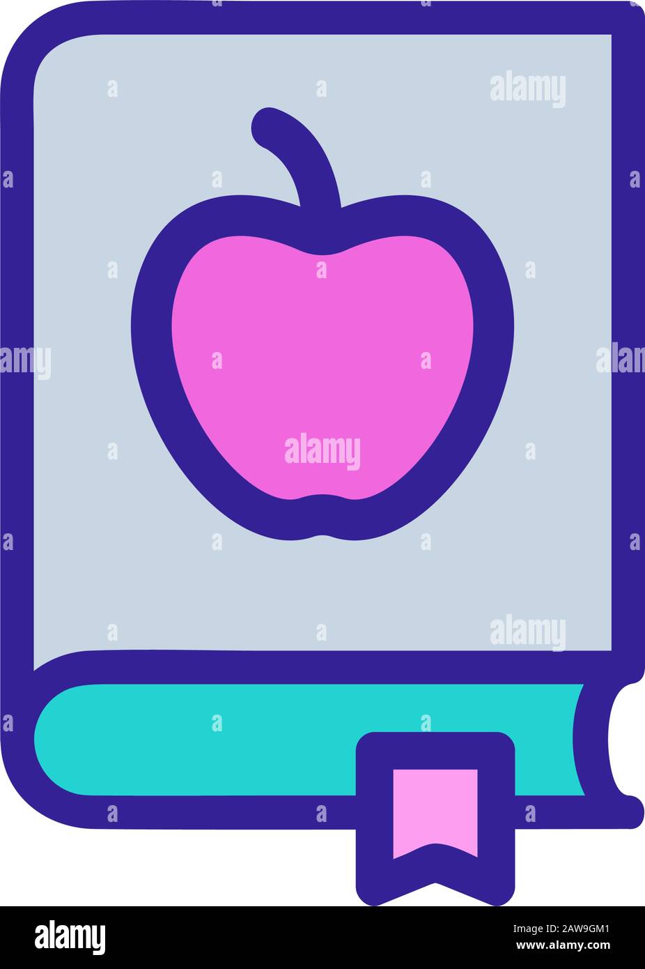 Health recipe icon vector. Isolated contour symbol illustration Stock ...