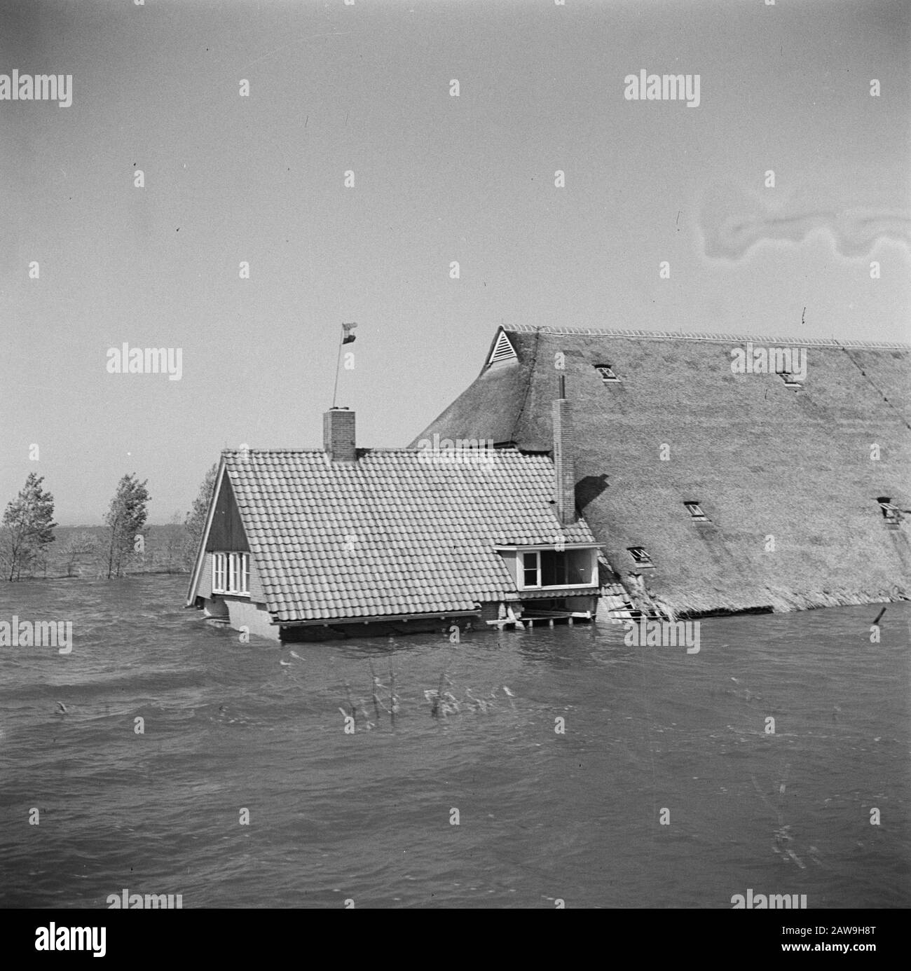 Vandalism: Wieringermeer description: Flooding Wiering polder. the ...