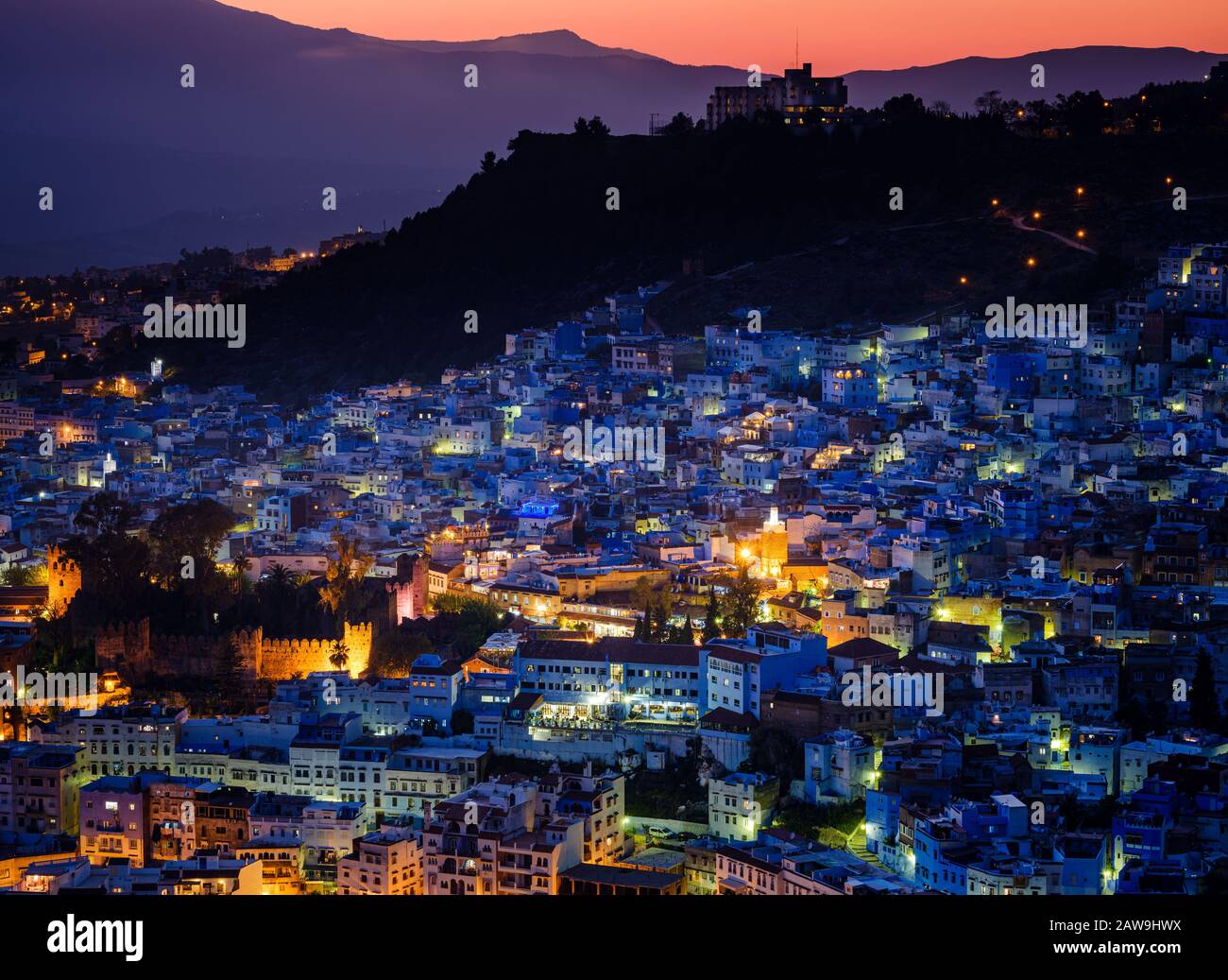 Chefchaouen panorama hi-res stock photography and images - Alamy