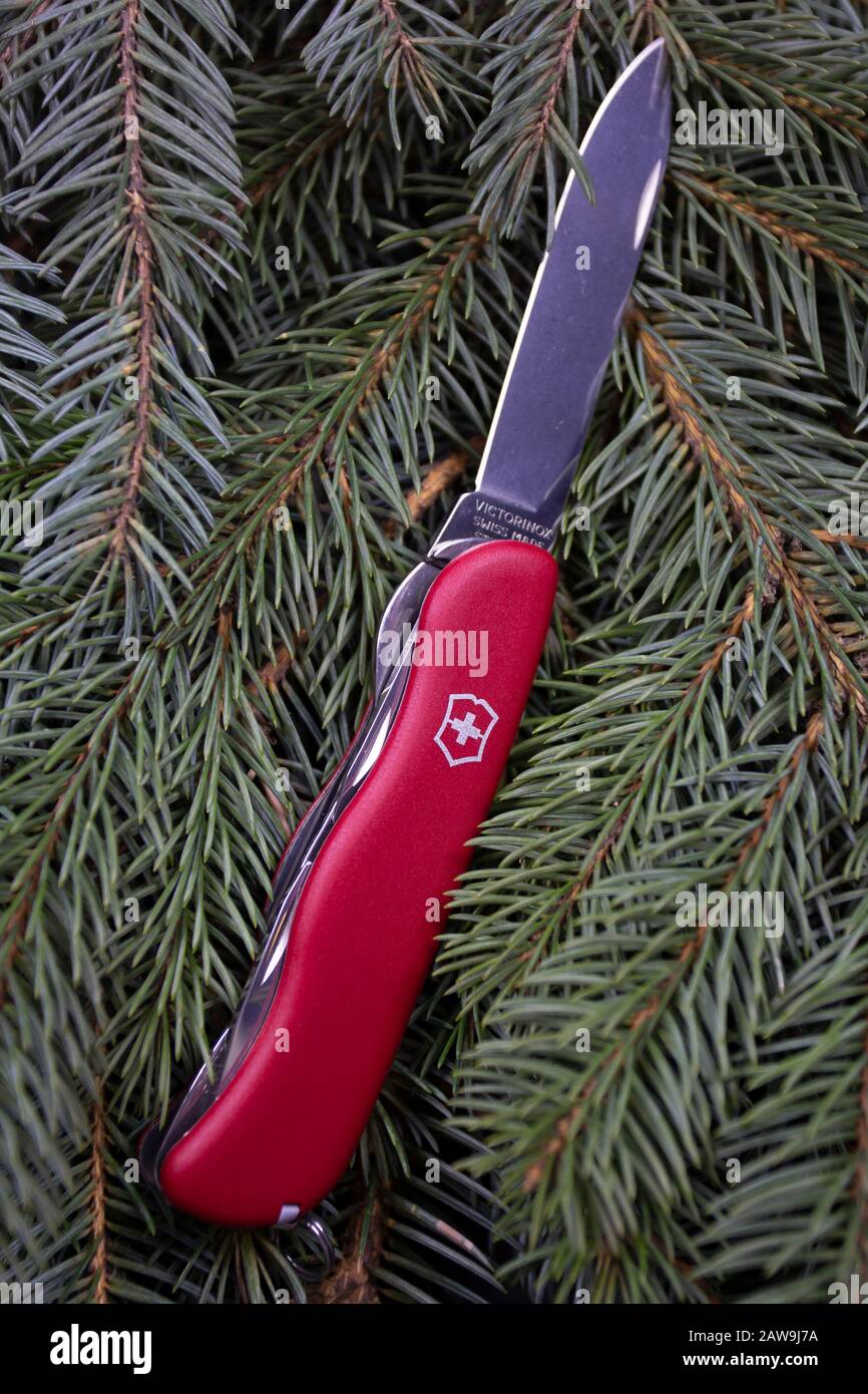 Ibach, Switzerland 02.02.2020 - Victorinox Swiss Army knife multitool ...