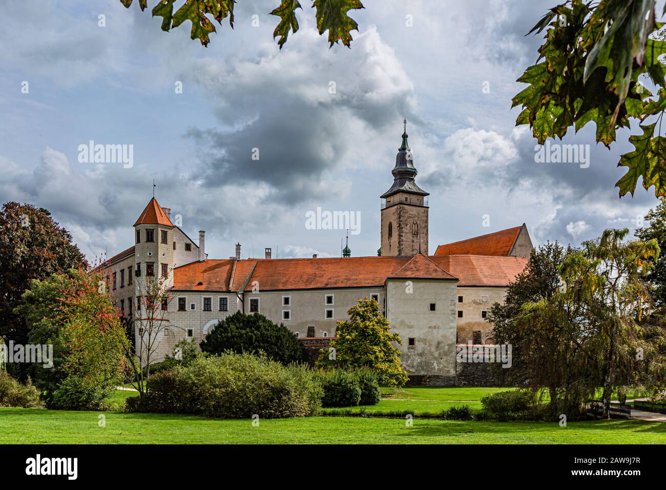 Telc castle garden hi-res stock photography and images - Alamy
