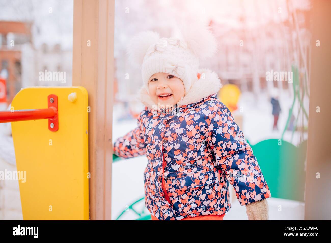 Scared kid in park hi-res stock photography and images - Alamy
