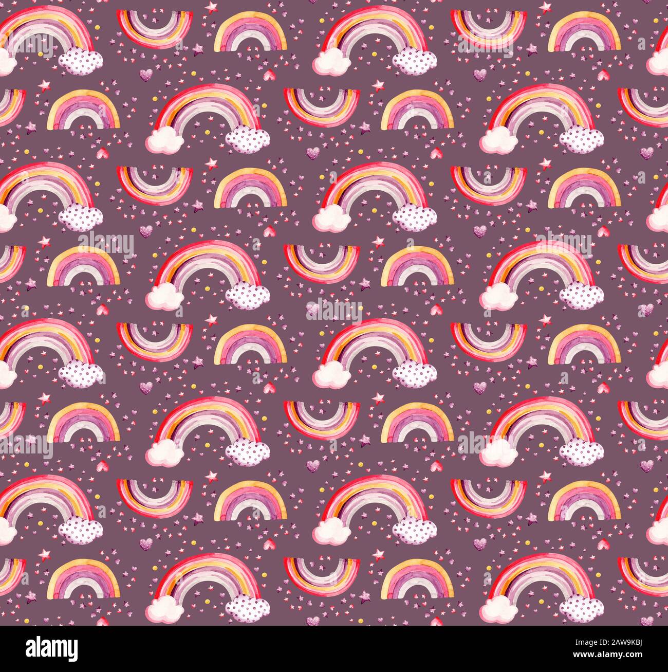 Trendy rainbow seamless pattern, great design for any purposes. Fashion ...