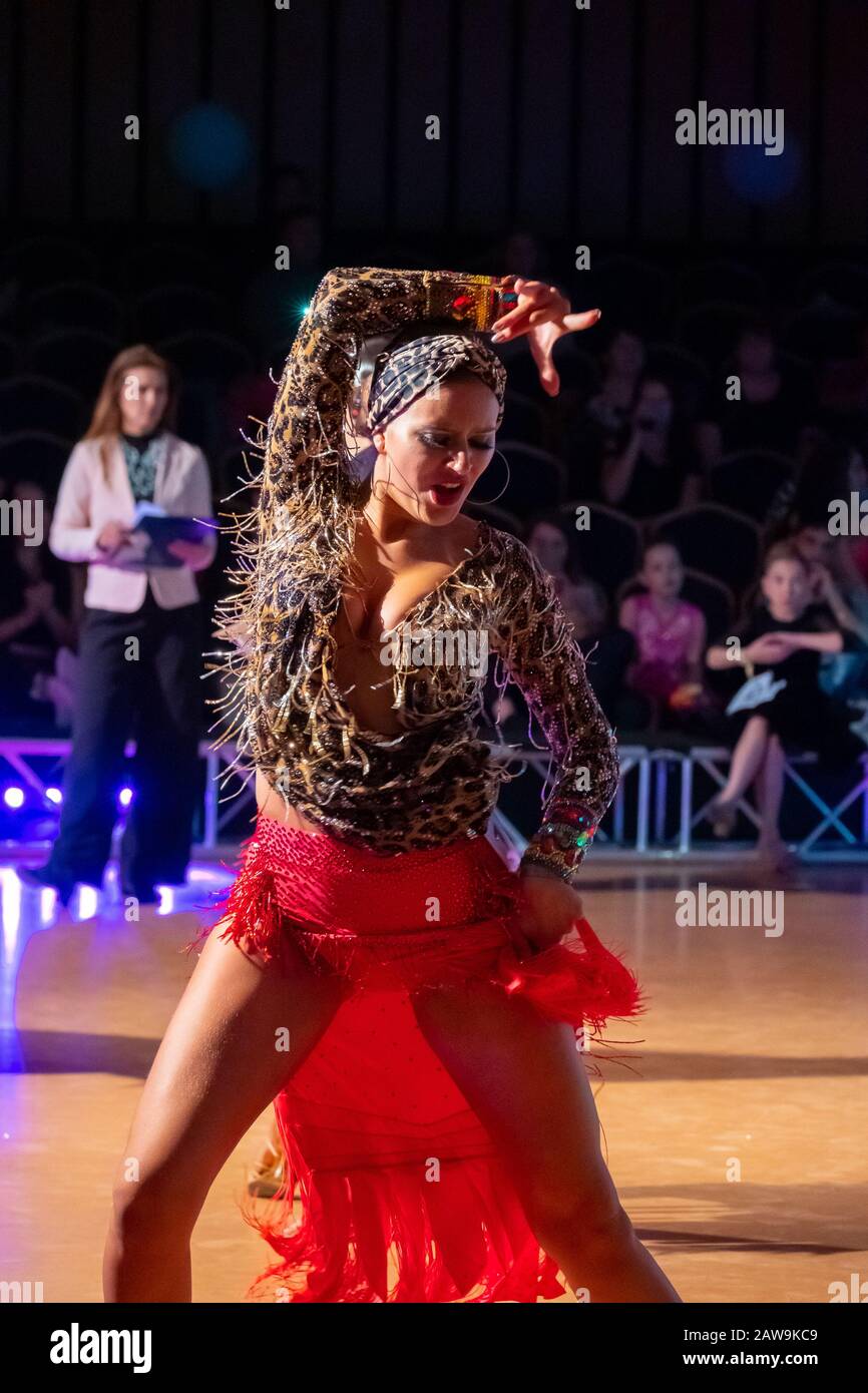 Girls dancers participate in artistic dance competitions Stock Photo ...