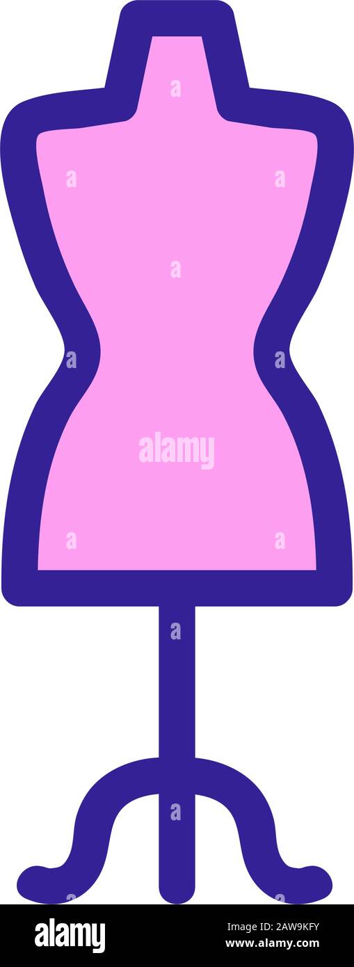 mannequin icon vector. Isolated contour symbol illustration Stock ...