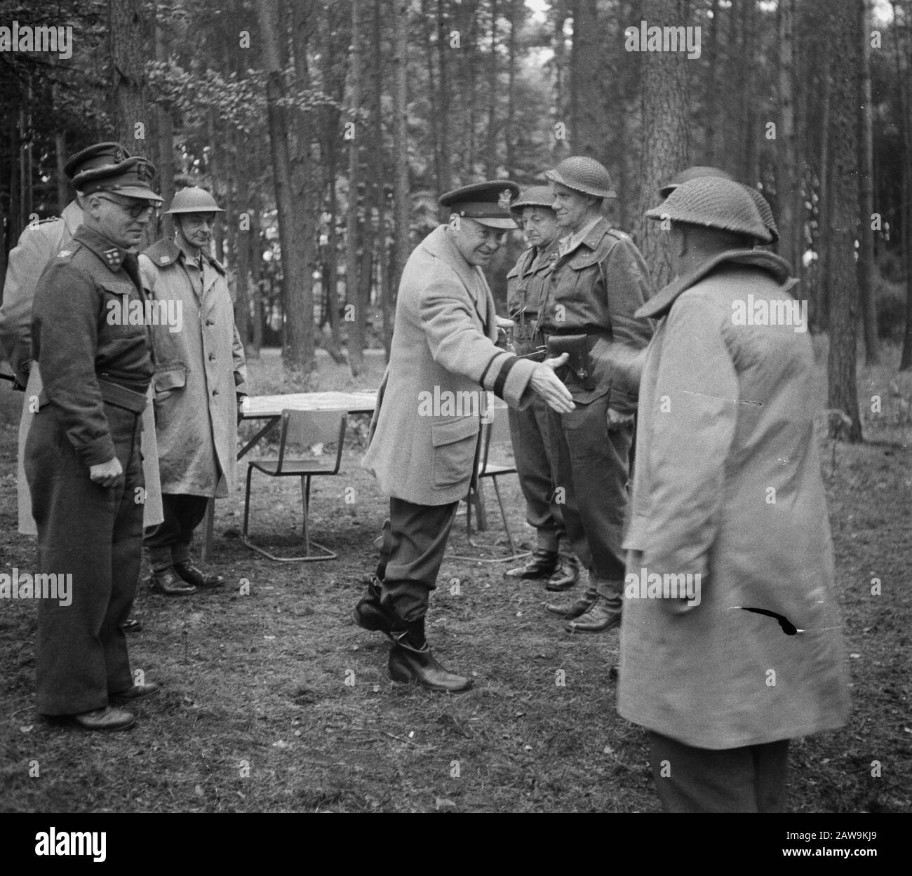 Dutch maneuvers (Counter Thrust) in West Germany. General Eisenhower ...