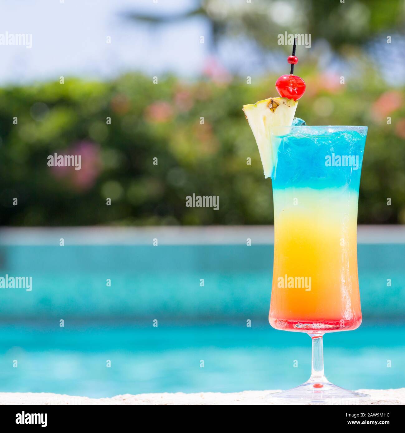 Rainbow And Outdoor Swimming Pool High Resolution Stock Photography and ...