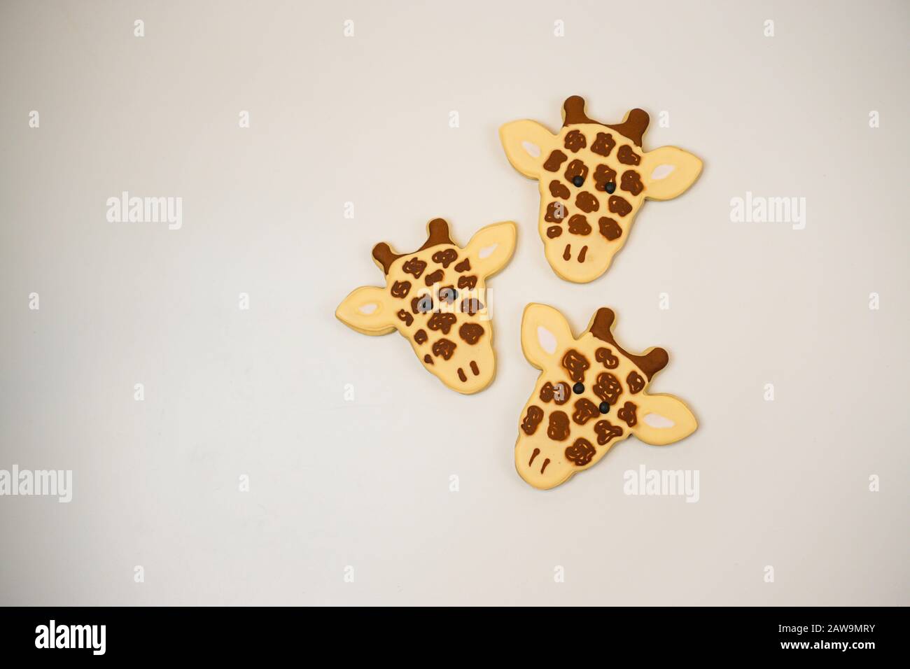 Cookies in the shape of giraffes Stock Photo - Alamy