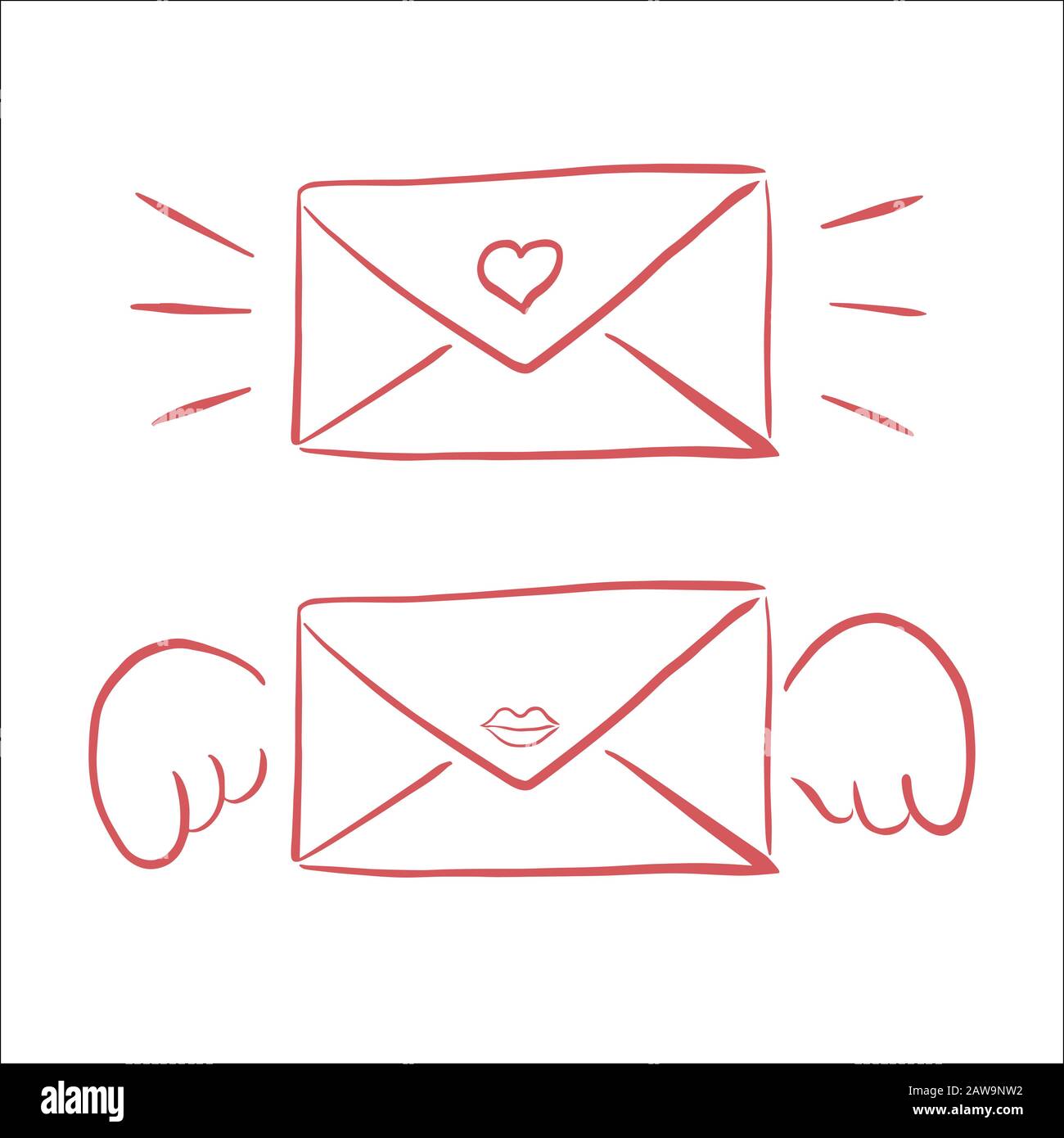 Letter handwritten envelope hi-res stock photography and images - Alamy