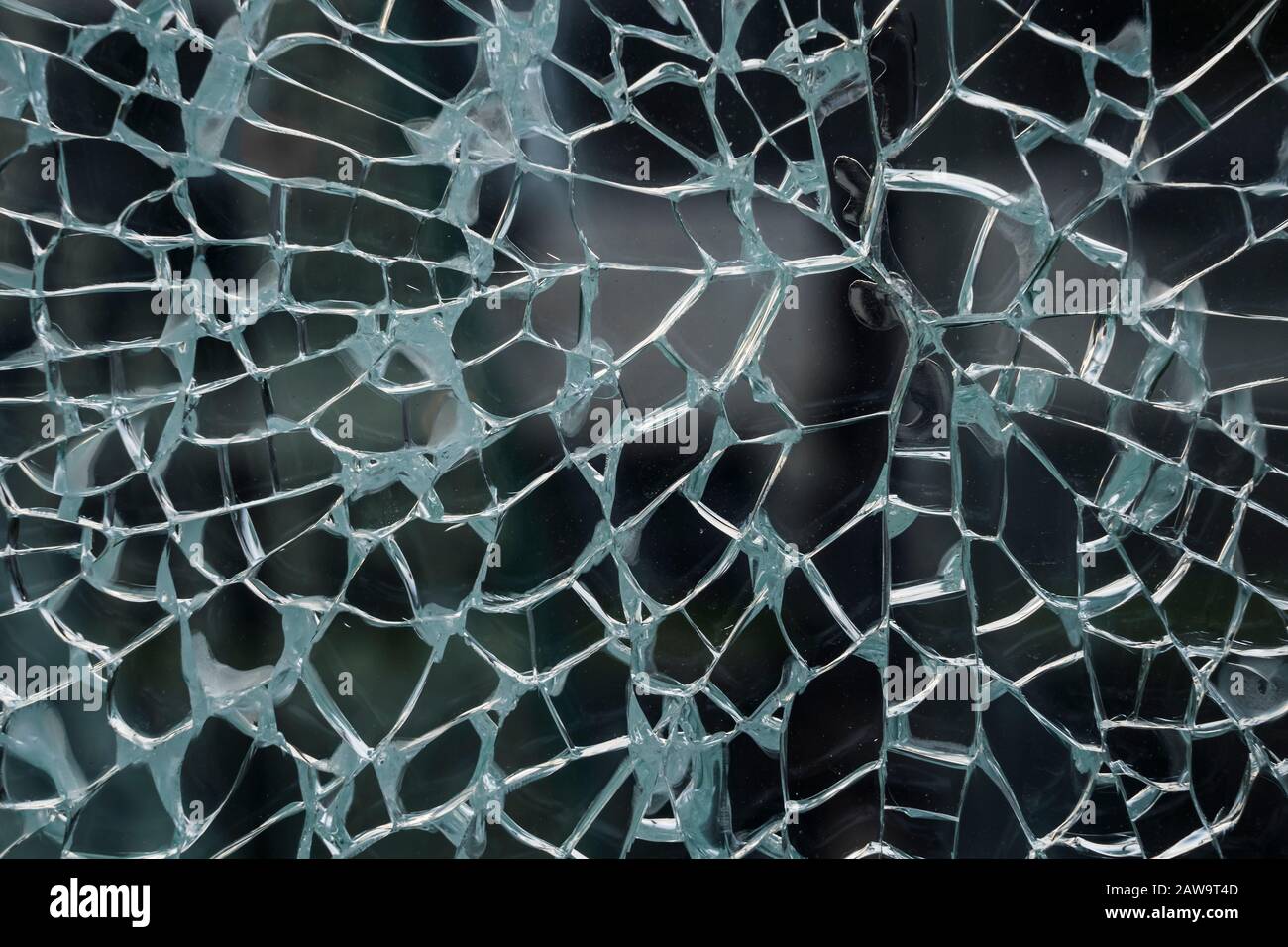 Broken glass structure Stock Photo - Alamy